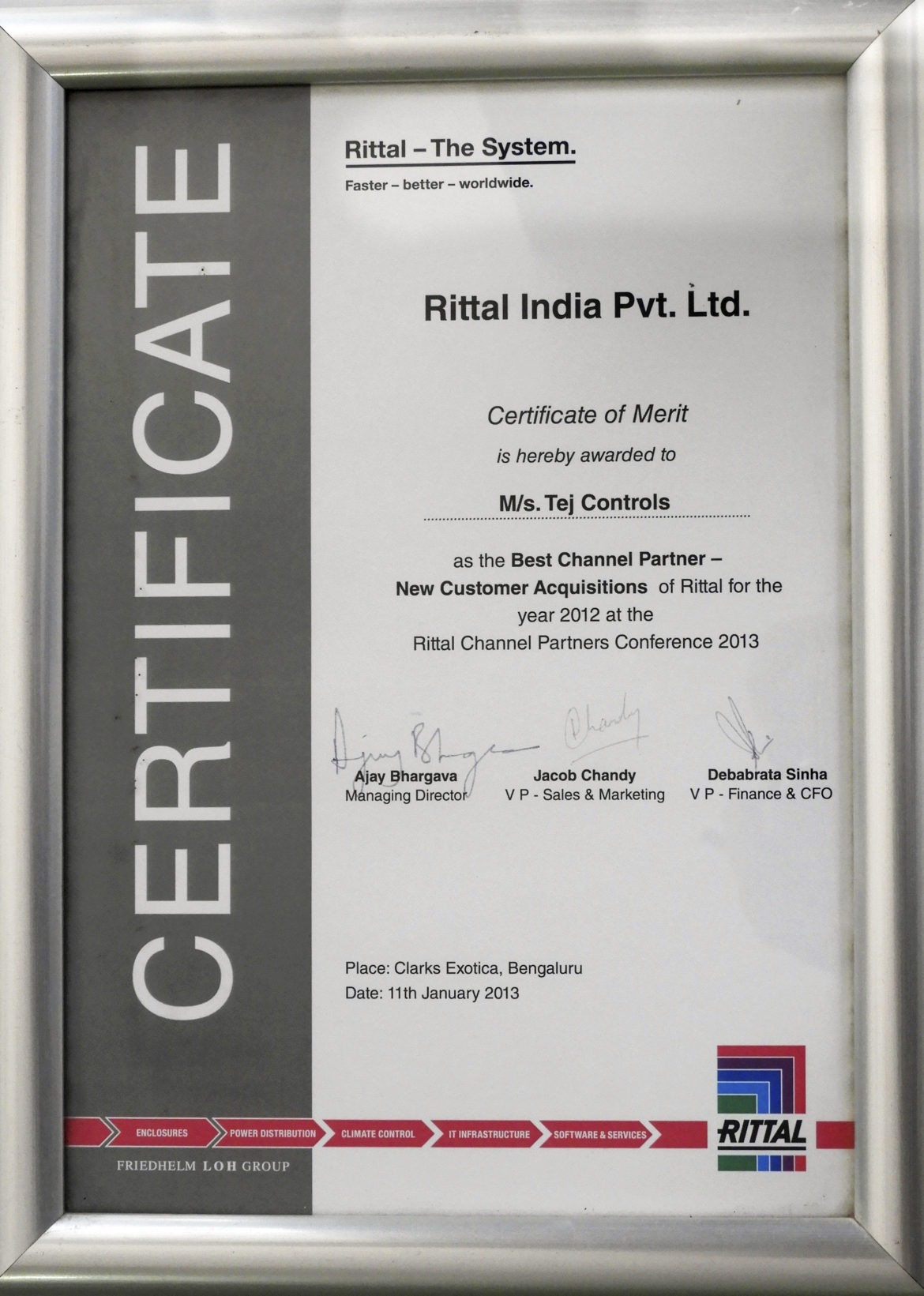 Awards & Certificates – tejcontrol